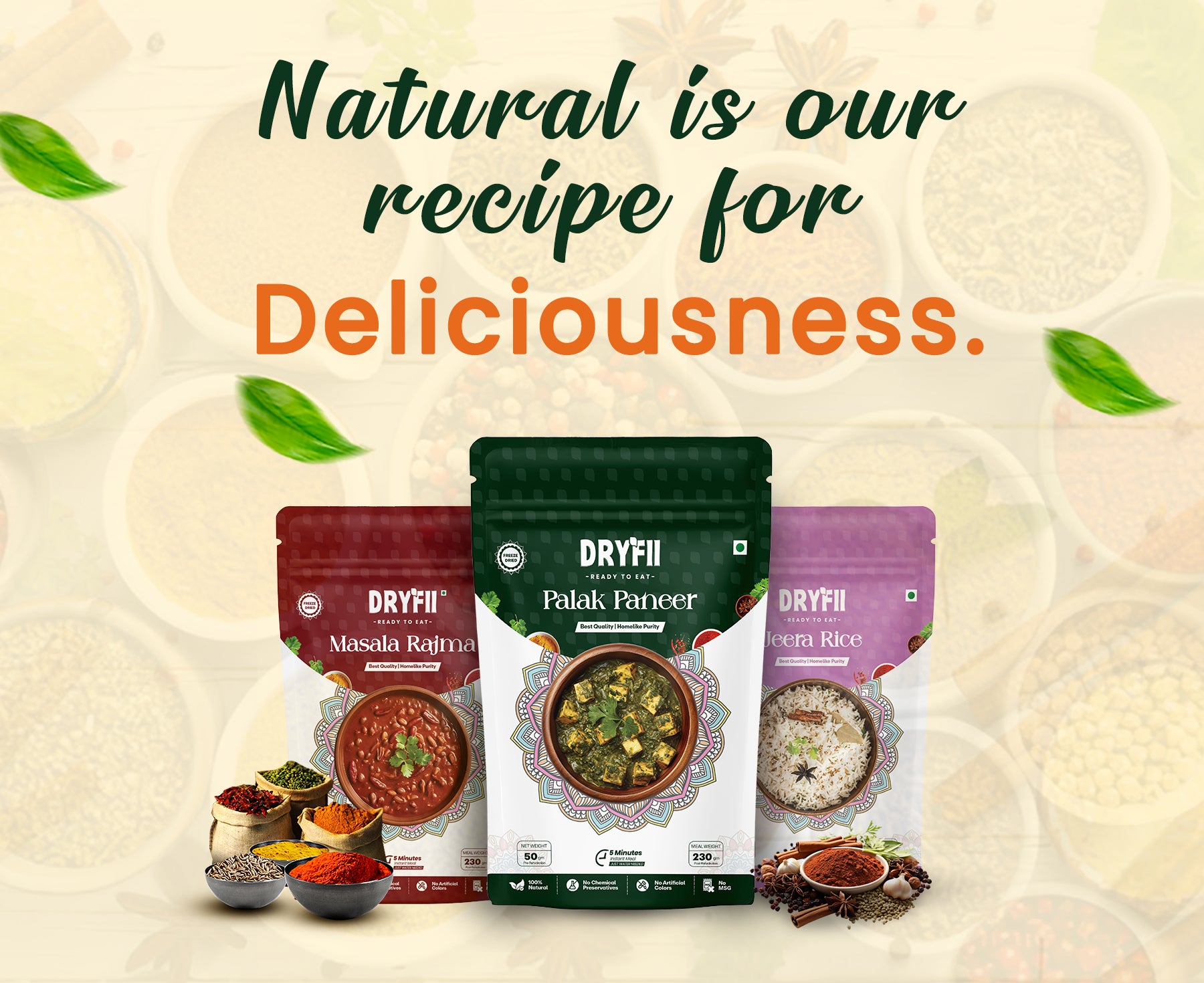 Dryfii: Ready-to-Eat Veg Meals - 100% Preservative Free – Dryfii Ready ...